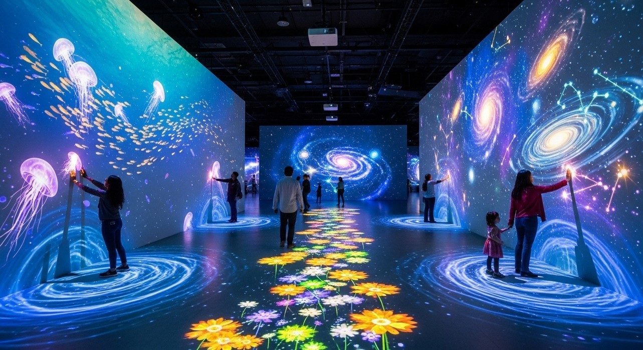 Immersive Interactive Projection Art Exhibition