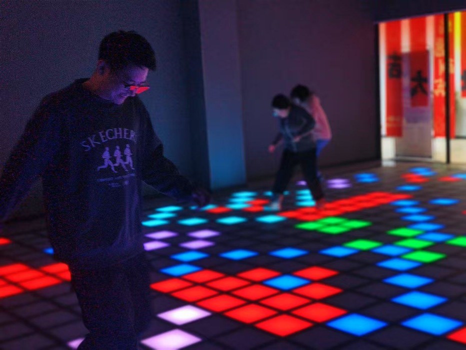 interactive LED floor game