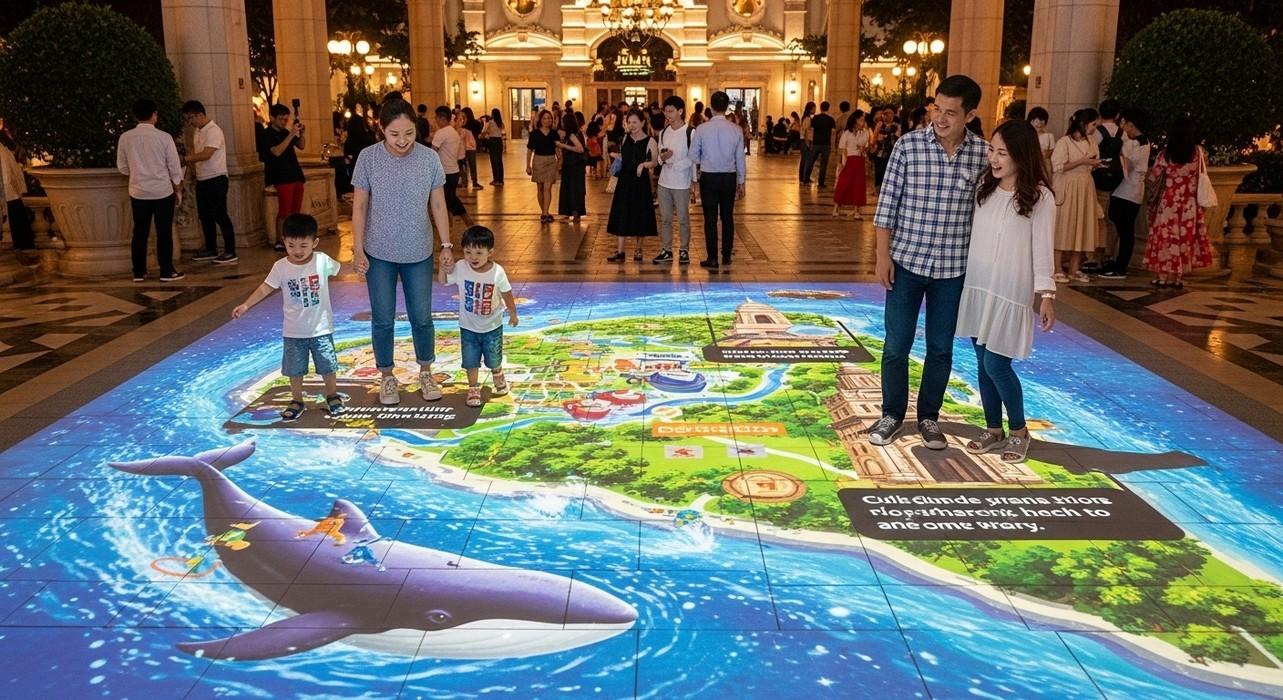 Interactive Floor Projections at Cultural and Tourism Attractions
