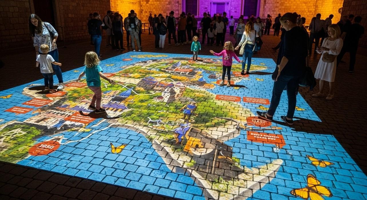 Interactive Floor Projections at Cultural and Tourism Attractions