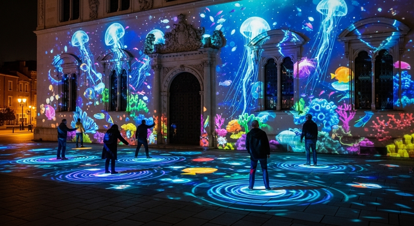 Outdoor Interactive Projection