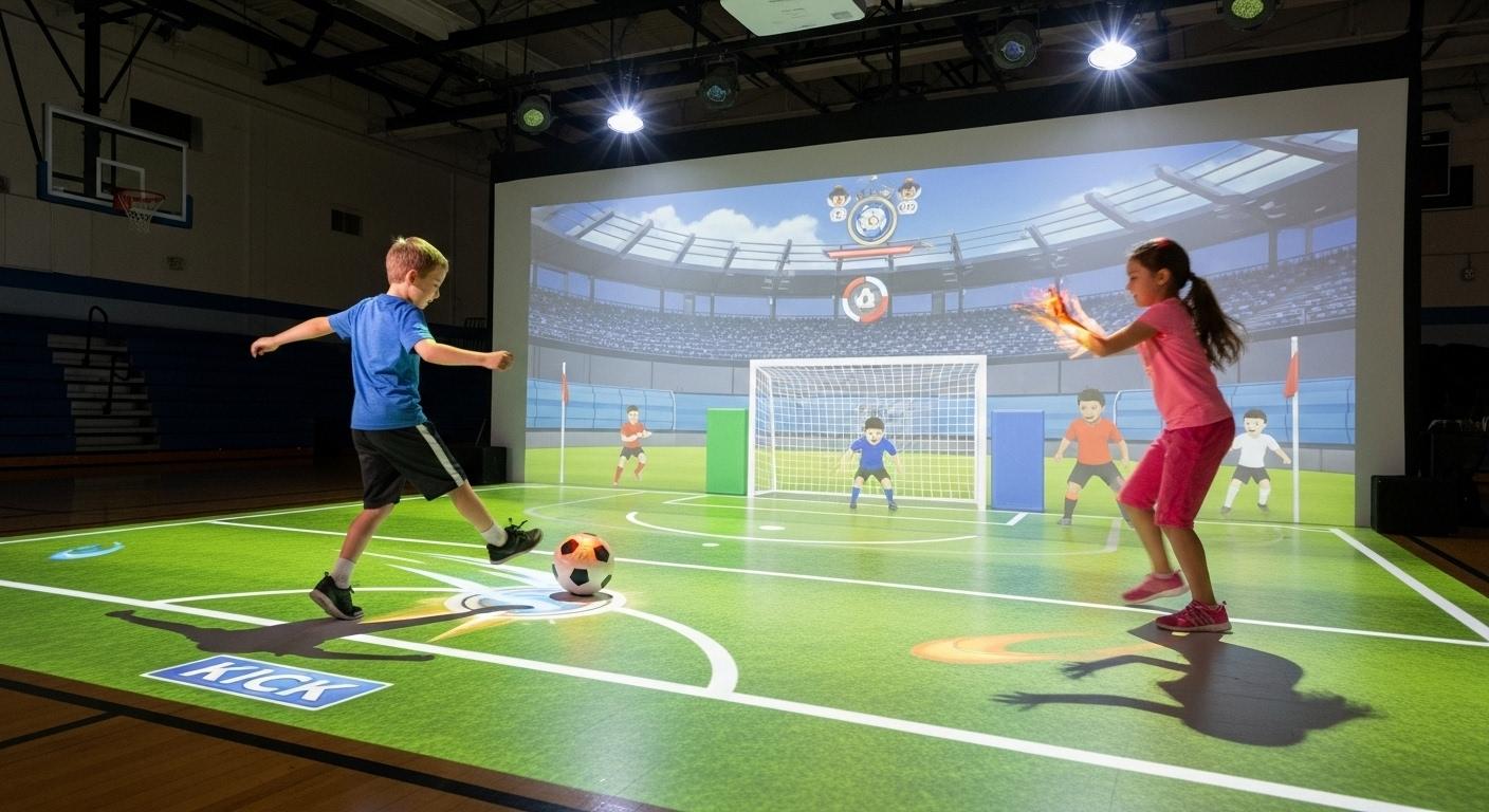 interactive projection sports games