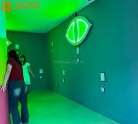 China Interactive Button For Sports Entertainment Escape Rooms With Devil'S Eye Game for sale