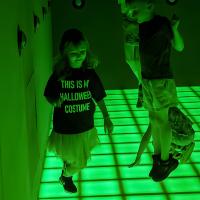 China Led Floor Game Screen Interactive Light Grid Active Games LED Dance Grid Floor for sale