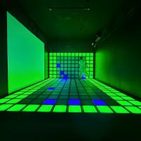 China Waterproof IP65 30cm*30cm Rgb Interactive Active Game Led Dance Floor Dance Room for sale