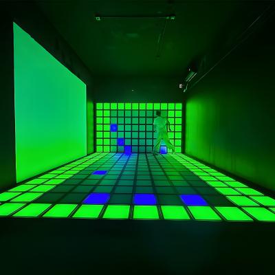 China Waterproof IP65 30cm*30cm Rgb Interactive Active Game Led Dance Floor Dance Room for sale