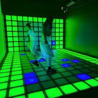 China New Item Rgb Led China Interactive Activate Game Led Dance Floor Sensitive Floor for sale