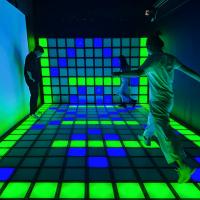 China Led Grid Game Light Indoor Led Touch Gaming Floor Megagrid Interactive Game for sale
