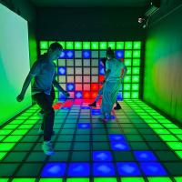 China Northern Lights Activate Game Led Floor 30x30cm Interactive Light Active 300+ Game for sale