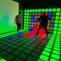 China Super Grid Game Pixel 30x30cm Interactive Light Vloer Lava Active Game Led Floor for sale