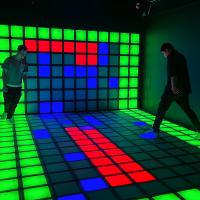 China 30x30cm Factory Interactive Active Activate Game Led Floor for sale