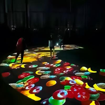 China Outdoor Amazing Colorful 3d Hologram Interactive Floor Projector for sale