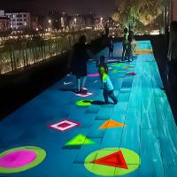 China Custom Full Color Outdoor Magic Interactive Floor Projector Solution for sale