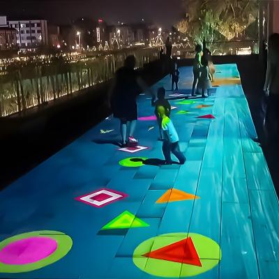 China Custom Full Color Outdoor Magic Interactive Floor Projector Solution for sale