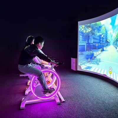 China Interactive Sport Bike Digital Experience Hall Intelligent Bicycle Interactive System Ar Bicycle Game for sale