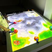 China Interactive Theme Park Magic AR Sand Table Sand Box Kids Interactive Projector Games AR Sandbox Indoor Playground for sale