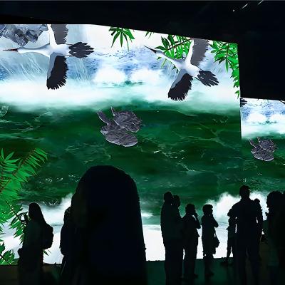 China Northern Lights Newest Advertising Interactive Wall 3d Hologram Projection for sale