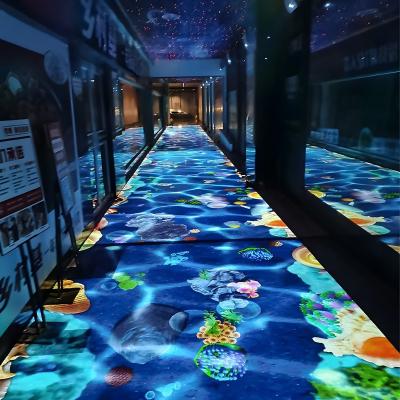 China Hotel Interactive Projection Game 3200 Lumens Holographic Floor Projection for sale