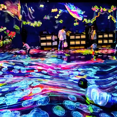 China 3d Holographic Interactive Wall Projection Software Immersive Room Experience for sale