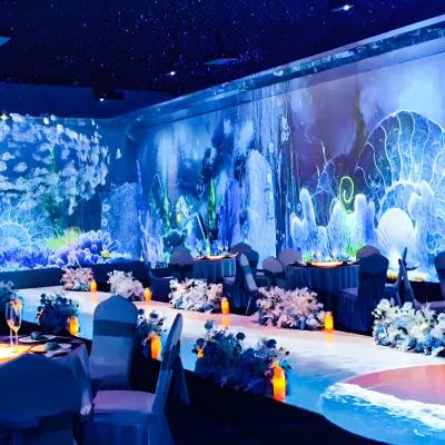 China Immersive Interactive Wall Projection Immersive Banquet Hall Projection System for sale