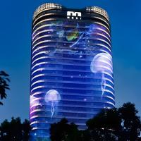 China Large Scale 3D Mapping Projection Video Animation Building 3D Video Facade Mapping for sale