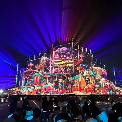 China Huge Projection Lamps Building PhotoWall Live 3D Advertising Light for sale