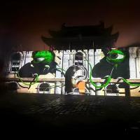 China Utdoor Water Proof Building Advertisement Light Spinning Led Commercial Projector for sale