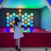 China Ar Game Interactive Throwing Game Activate Arena Wall Light Interactive Induction Gaming Wall Light for sale