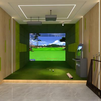 China Indoor Luxury Golf Simulator Interactive Game Professional Ar Projector for sale