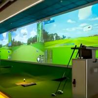 China Multifunctional Virtual Golf Simulator Leisure And Entertainment Projection for sale