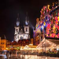 China Building Wall Projector Outdoor Projection Lighting 3D Video Movie Mapping for sale