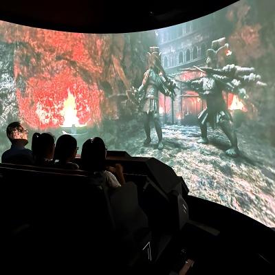 China 3 Rows 15 Seats Orbit Cinema 5D Visual Motion Immersive Track Cinema for sale