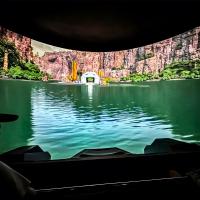 China Northern Lights Simulator Cinema 5d Visual Motion Immersive Orbital Cinema for sale