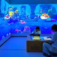China Popular AR Interactive Table Painting Projector Games  110V-250V for sale