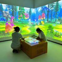 China Interactive Table For Kids Educational Projection System Touch Table Projector for sale