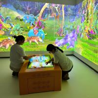 China Education Interactive Touch Screen Table Interactive Wall Projection Game for sale