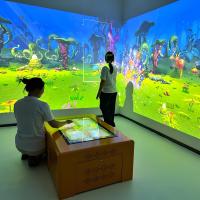 China Aquarium Interactive Projection Magic Drawing Digital Painting for sale