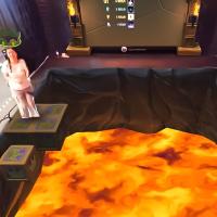 China Social Games VR Arena Floor Is Lava Interactive Projector Game MR AR Equipment for sale