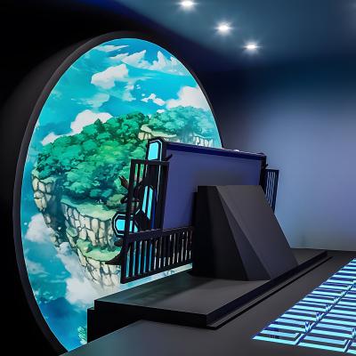 China Glasses Free 3d 5d 7d Movie Theatre Curved Screen Dome Projection for sale