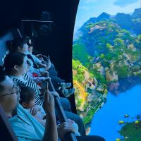 China Ball Screen Audiovisual Impact High Speed Challenge Stimulus Vr Cinema for sale