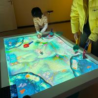 China AR Interactive Sandbox with 5 Games and 3600 Lumens Projector for sale