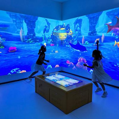 China Interactive Wall Projection 3400 Lumens 1024x768 Resolution for Amusement Parks for sale