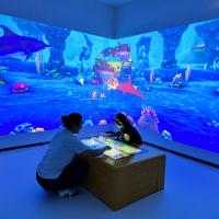 China AR 3D Interactive Magic Drawing Projector LCD Touch Screen Projection Game Wall for Kids Educational Home for sale