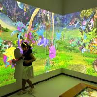 China Interactive Gaming Projector System 3400 Lumens 1024x768 Resolution for sale