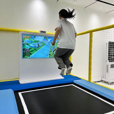 China Interactive Trampoline Park System with 6 Games and 100-240V Voltage for sale