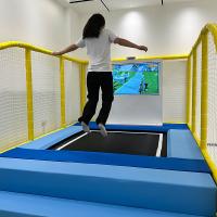 China Interactive Trampoline Park with 6 Games and 100-240V Voltage for sale