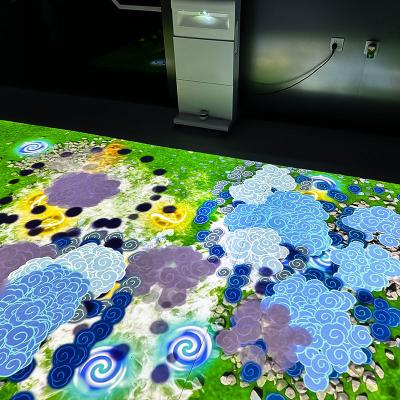 China Mobile All-in-One Interactive Floor Projection Machine with 4000 Lumens Brightness for Indoor Commercial Multiplayer Games for sale
