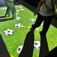 China Mobile Interactive Projection Machine with 4000 Lumens Brightness 80+ Games and 1280*800 Resolution for sale