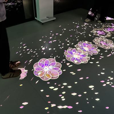 China Mobile Interactive Floor Projection System with 4000 Lumens Brightness and Multiplayer Operated Interactive Experience for sale