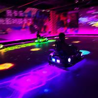 China Immersive Interactive Projection Go-Kart Racing Game Indoor Electric Battle Kart for Amusement Park for sale